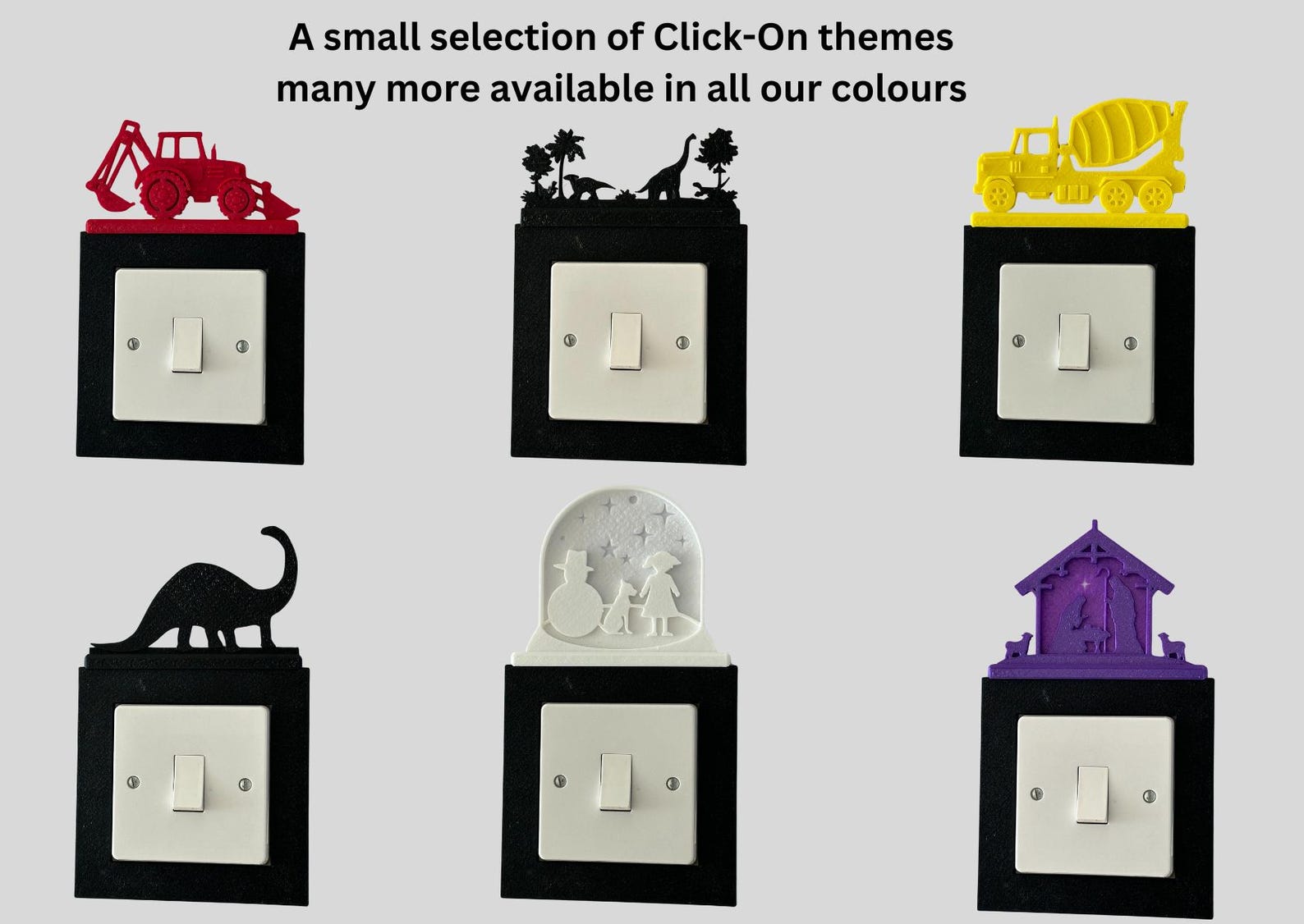 Interchangeable Click-n-fit Light Switch Surround for UK Light Switches ...