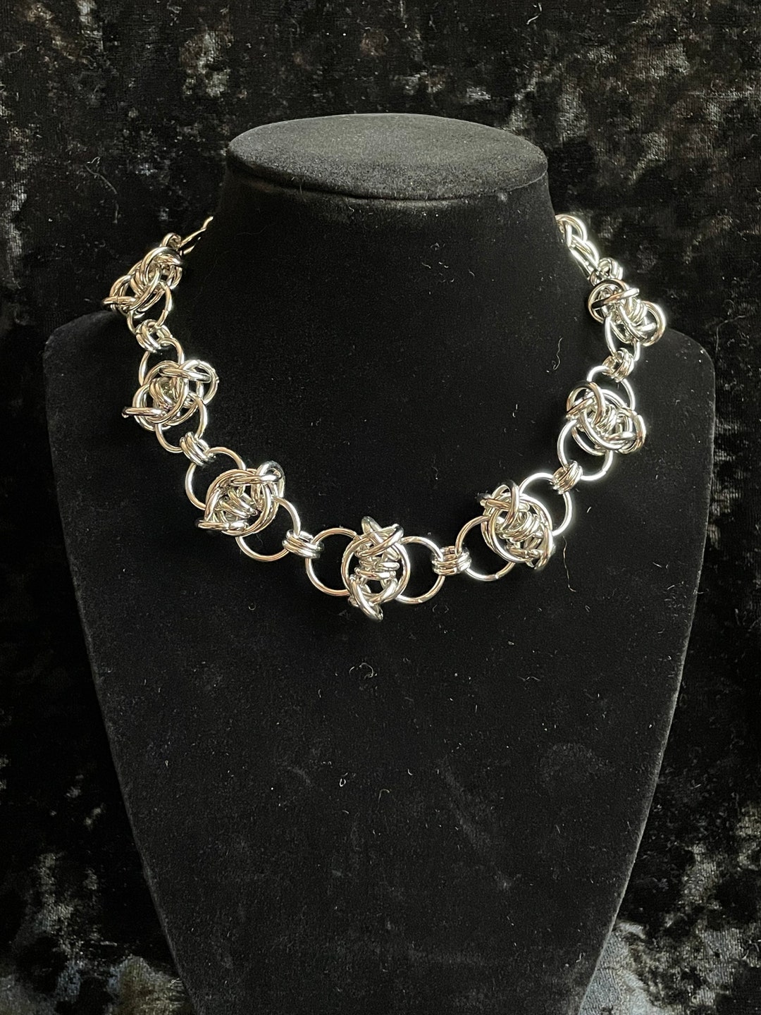 CHARUBIM Stainless Steel Barbed Wire Chainmail Necklace - Etsy