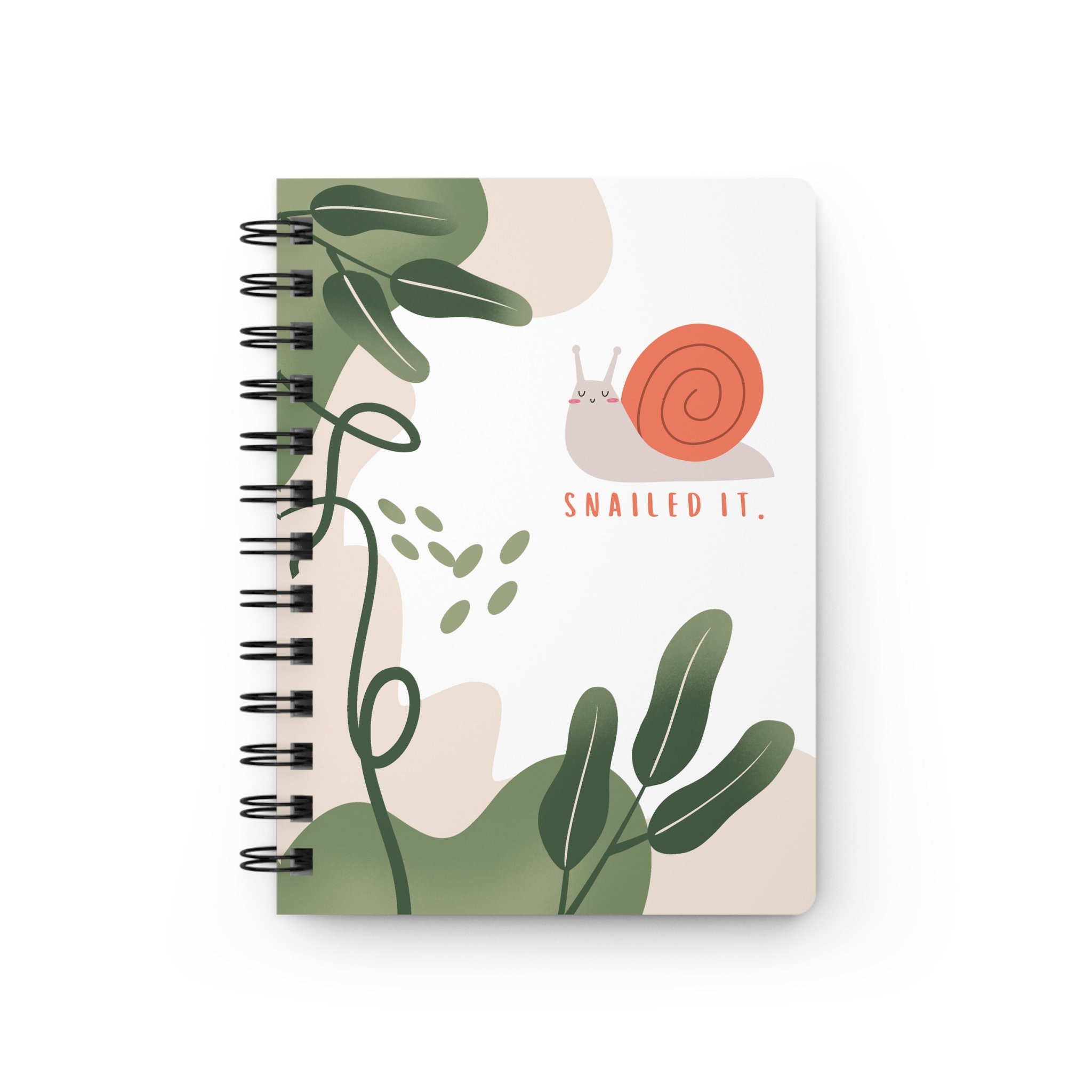 Snailed It. Spiral Notebook, Lined Cute Snail Spiral Bound Journal ...
