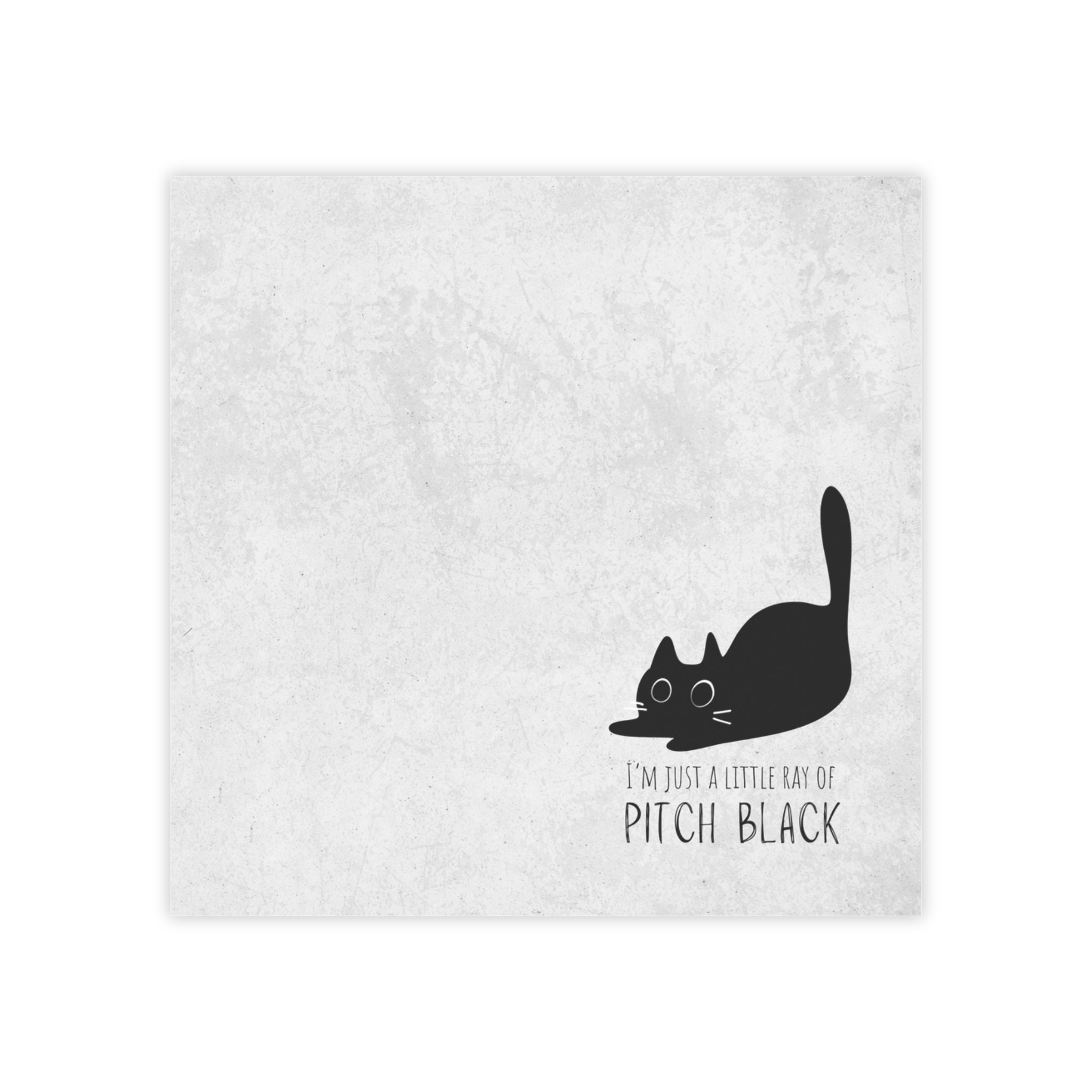 I'm Just a Little Ray of Pitch Black Cat Post-it® Sticky Note Pad ...