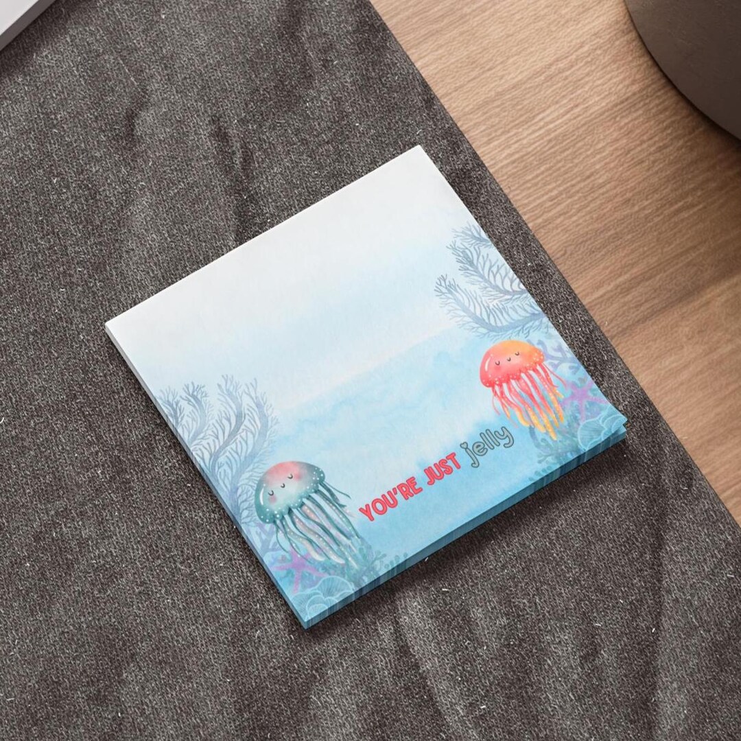 Cute Jellyfish Post-it® Note Pads, Fun Office Supplies, Cute Stationery ...