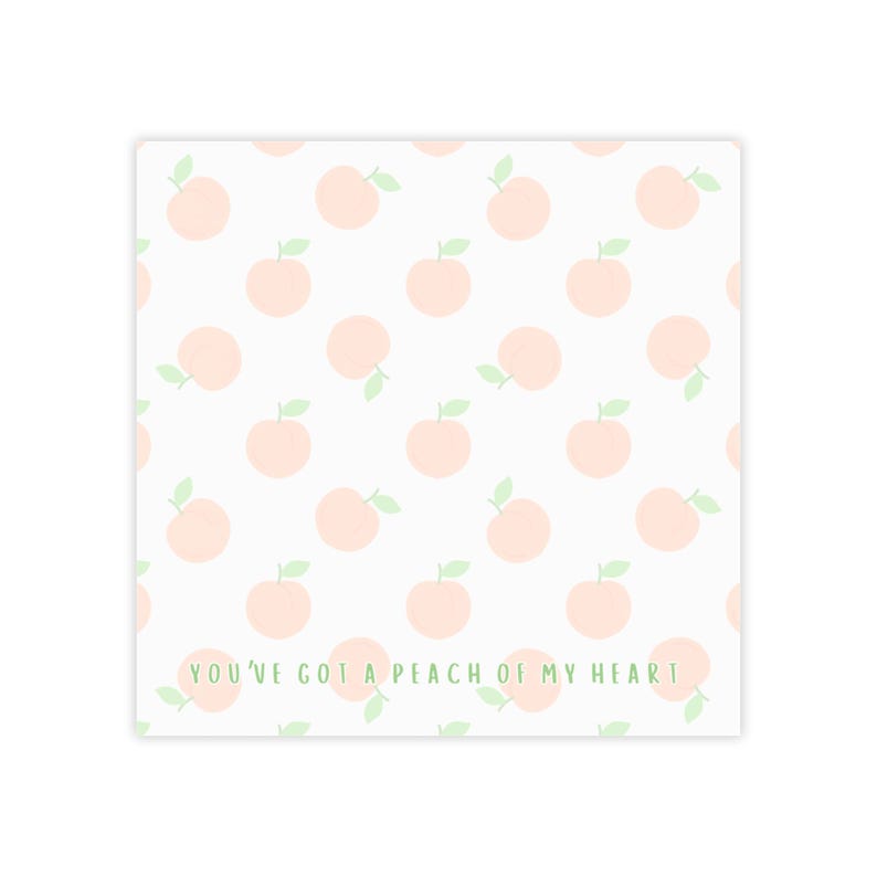 Peach-themed Note Pads, Cute Stationery, Gifts for Fruit Lovers, Office ...