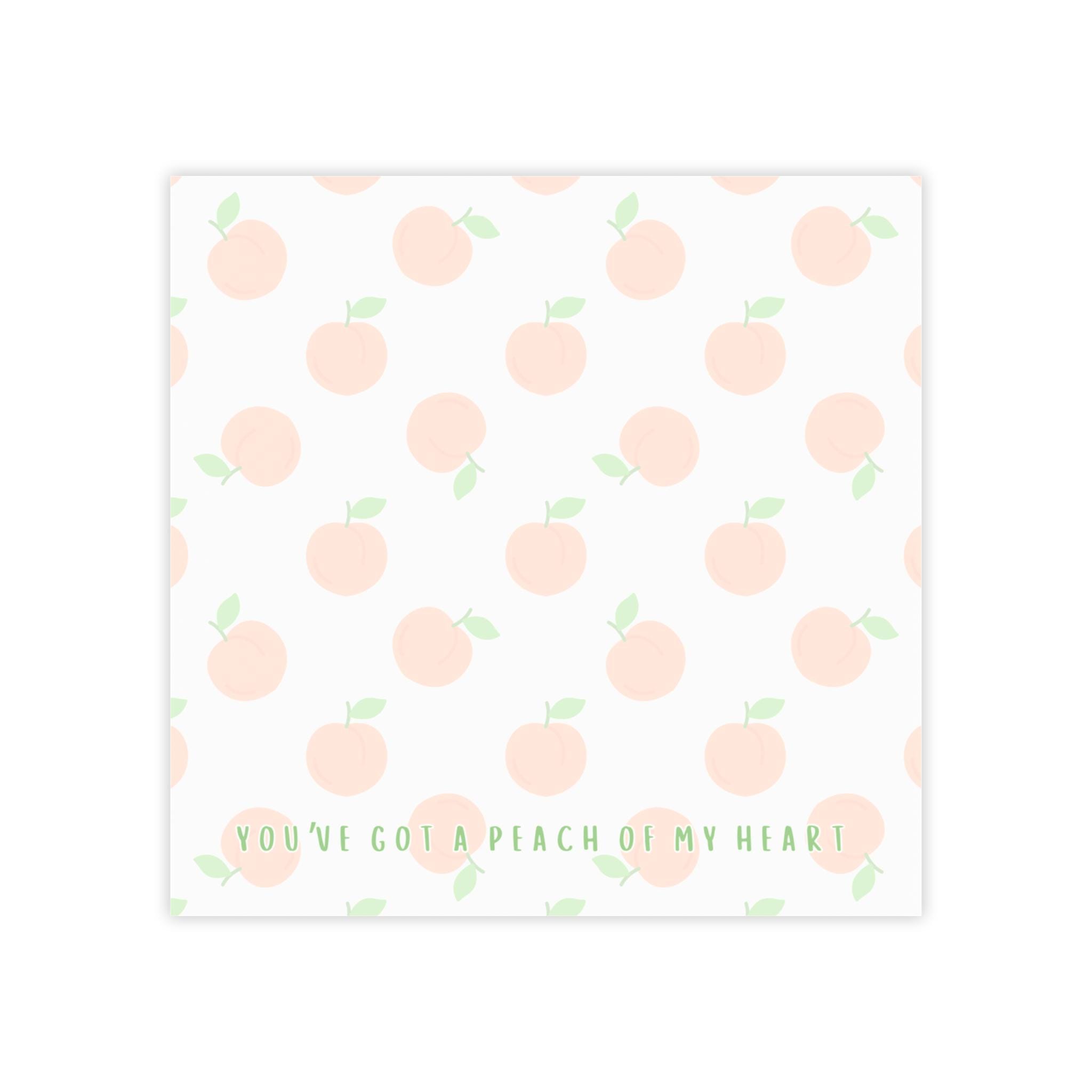 Peach-themed Note Pads, Cute Stationery, Gifts for Fruit Lovers, Office ...