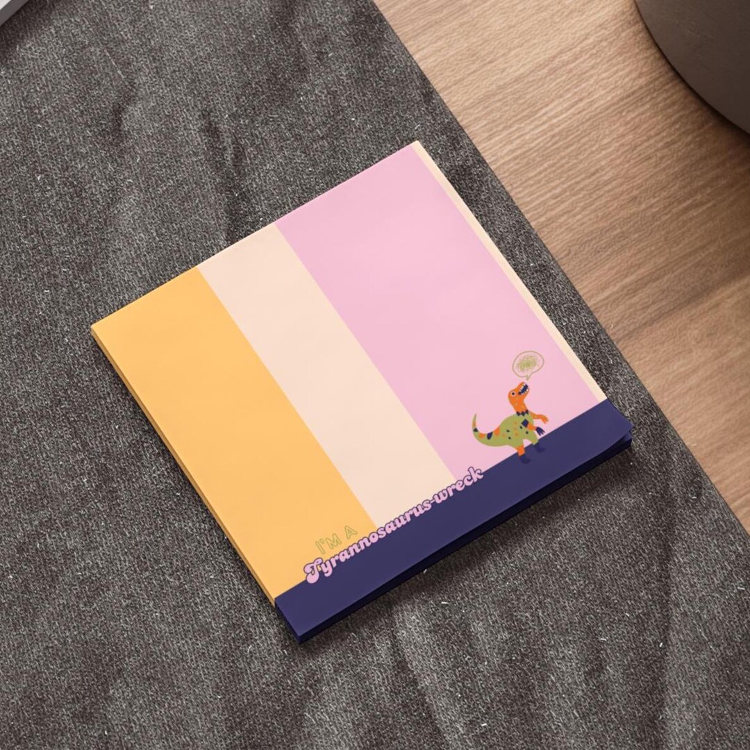 I'm a Tyrannosaurus-wreck Dinosaur-themed Sticky Notes, Cute Note Pads ...