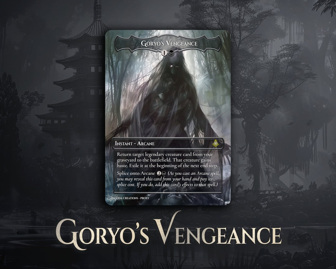 Goryo's Vengeance Premium Full Art MTG Proxy Cards, EDH Commander Card ...