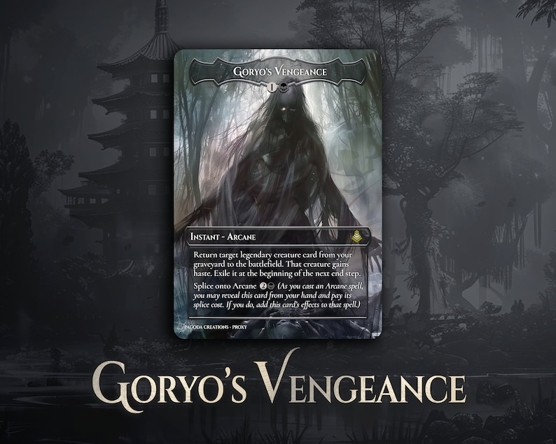 Goryo's Vengeance Premium Full Art MTG Proxy Cards, EDH Commander Card ...
