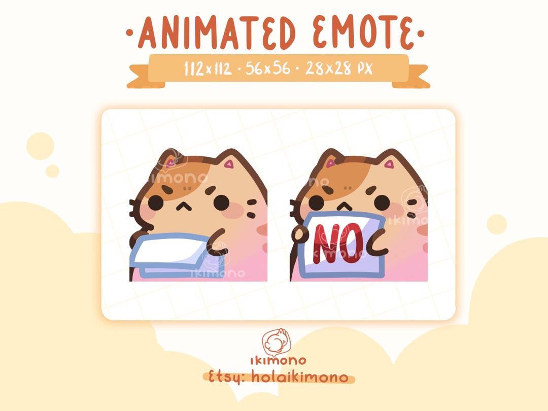 Angry Chibi Cat Animated Emote | Twitch Discord (digital Download) - Etsy