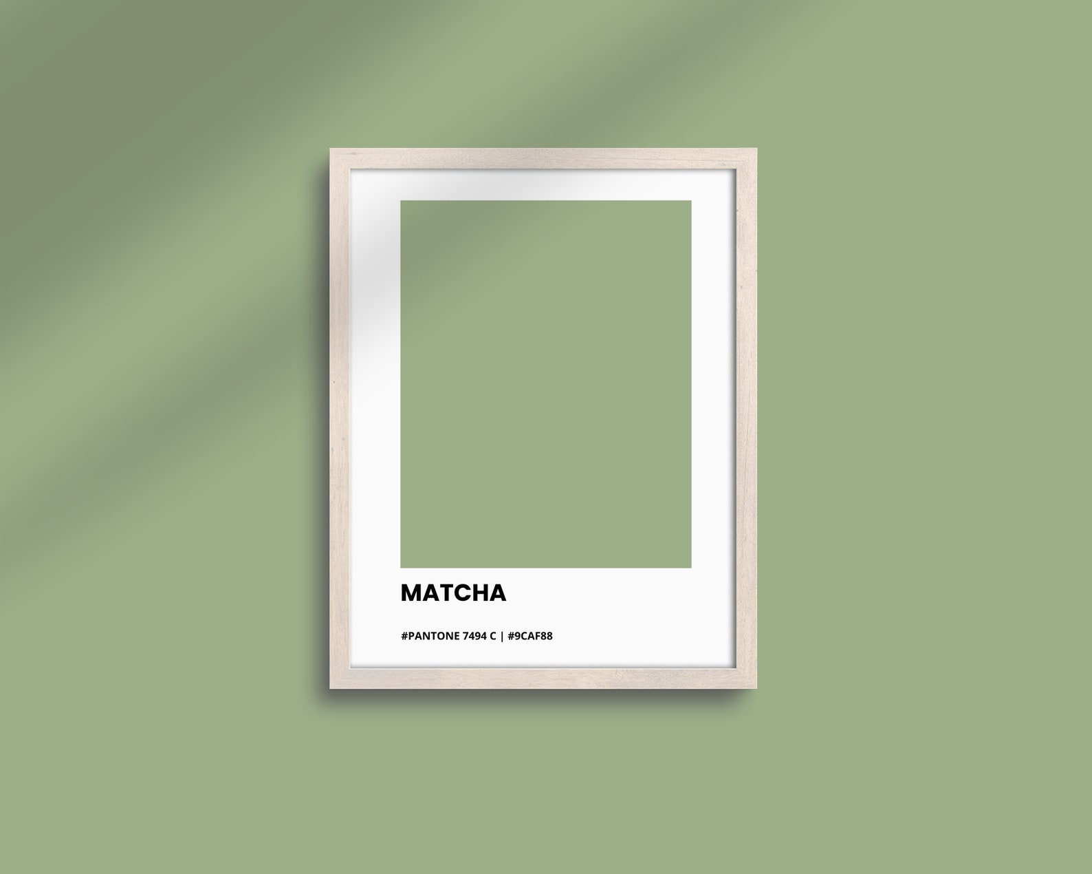 Matcha Green Pantone Green Pantone Green Poster Green Wall Art Matcha ...