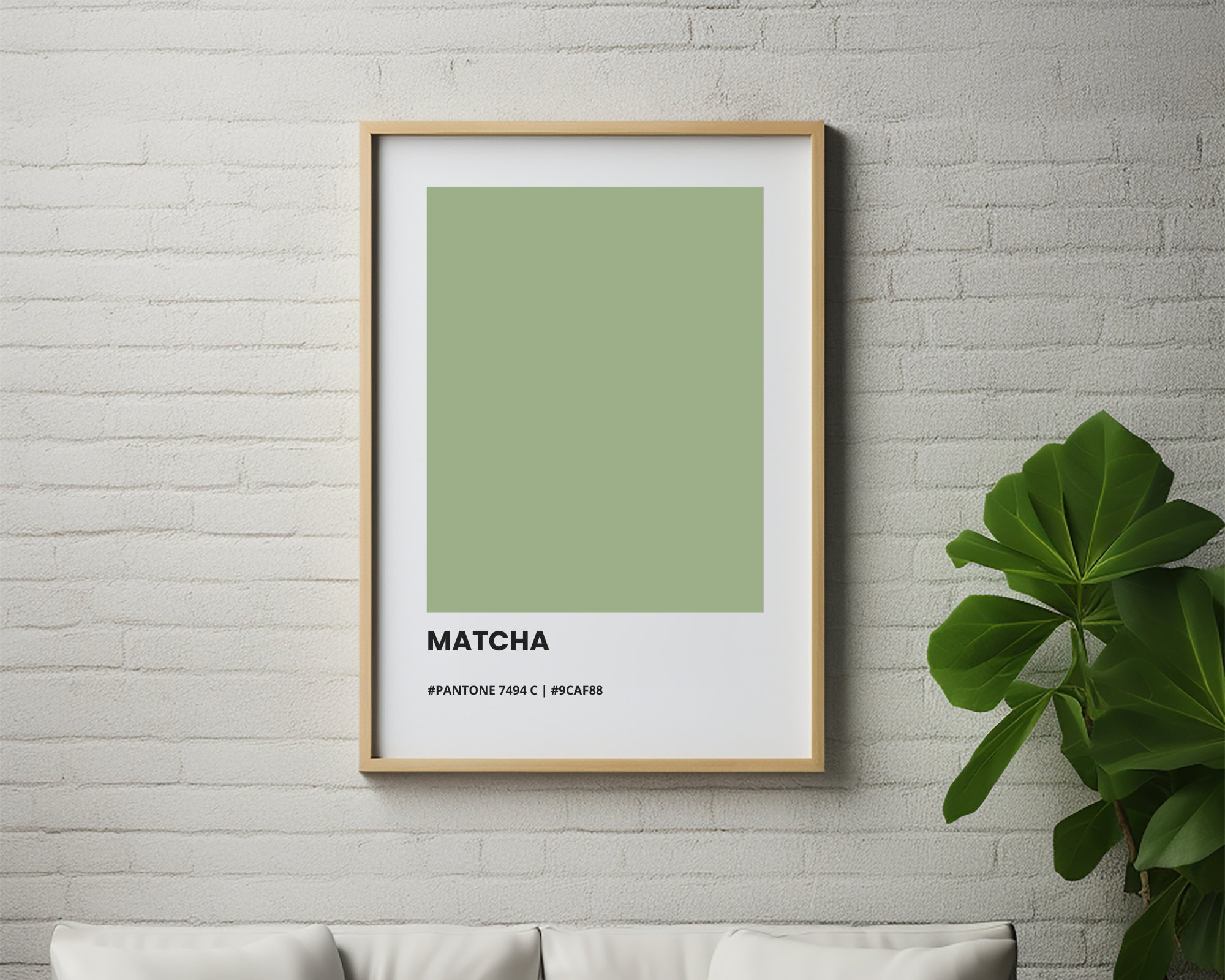 Matcha Green Pantone Green Pantone Green Poster Green Wall Art Matcha ...