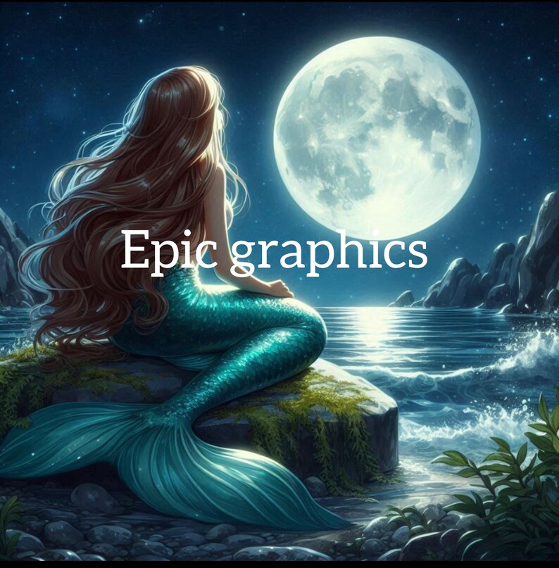 Mermaid Instant Download for Sublimation - Etsy