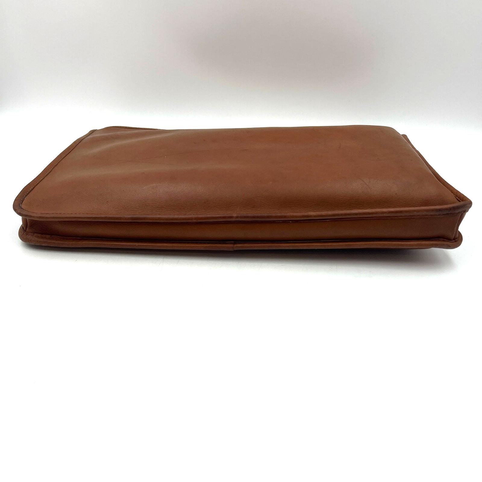 Coach Portfolio Vintage Leather Document Holder 8629 British Tan Unisex ...