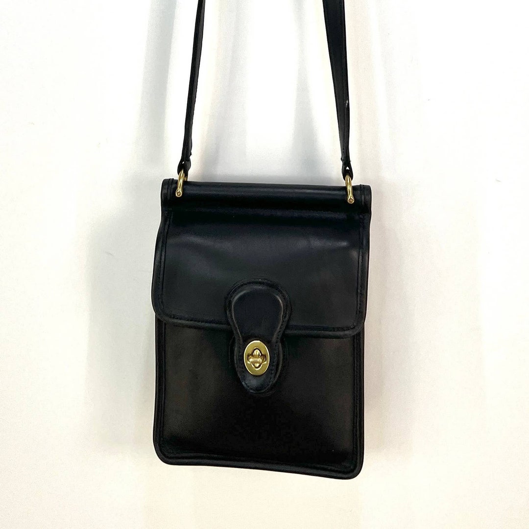 Coach Murphy Crossbody Bag Vintage 90s Black Leather 9930 Handbag - Etsy