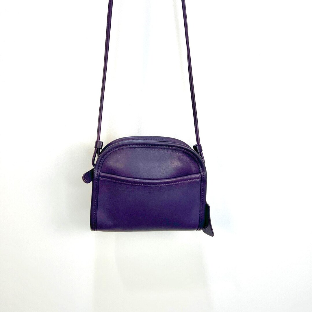 Vintage Coach Abbie Zip Crossbody Mini Bag Women's Handbag Ink Purple ...