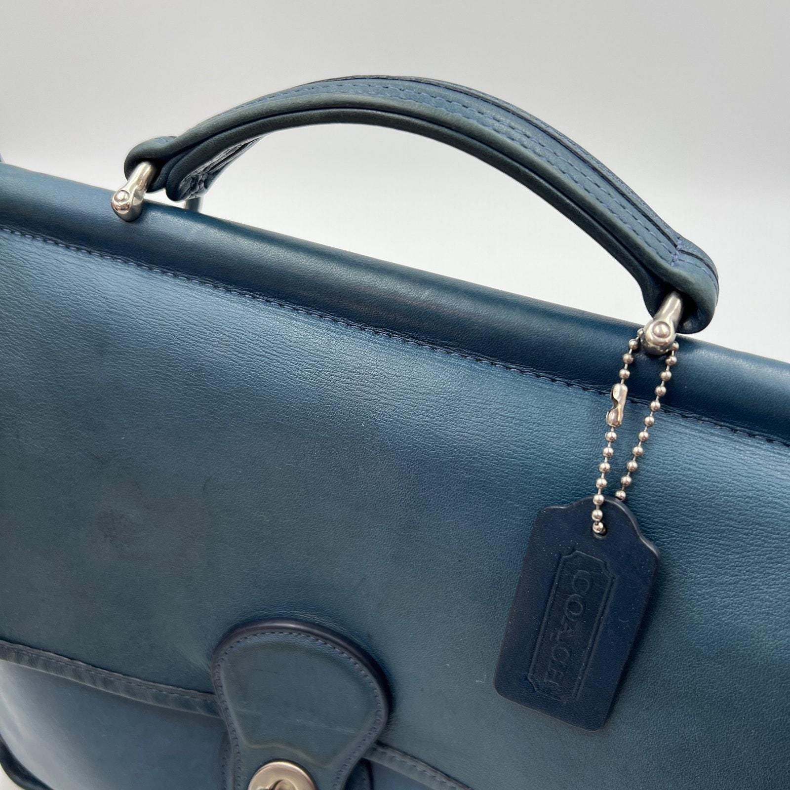 Coach Willis Bag Vintage 9927 Leather Crossbody Denim Blue Bag - Etsy