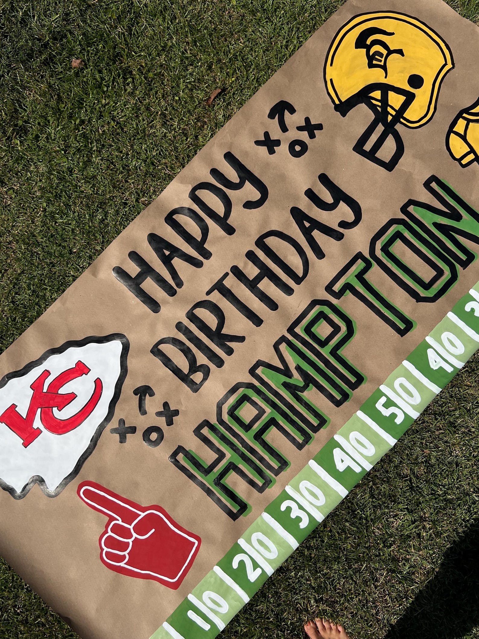 Hand Painted Banner,painted Birthday Banner,custom Painted Banner,hand ...