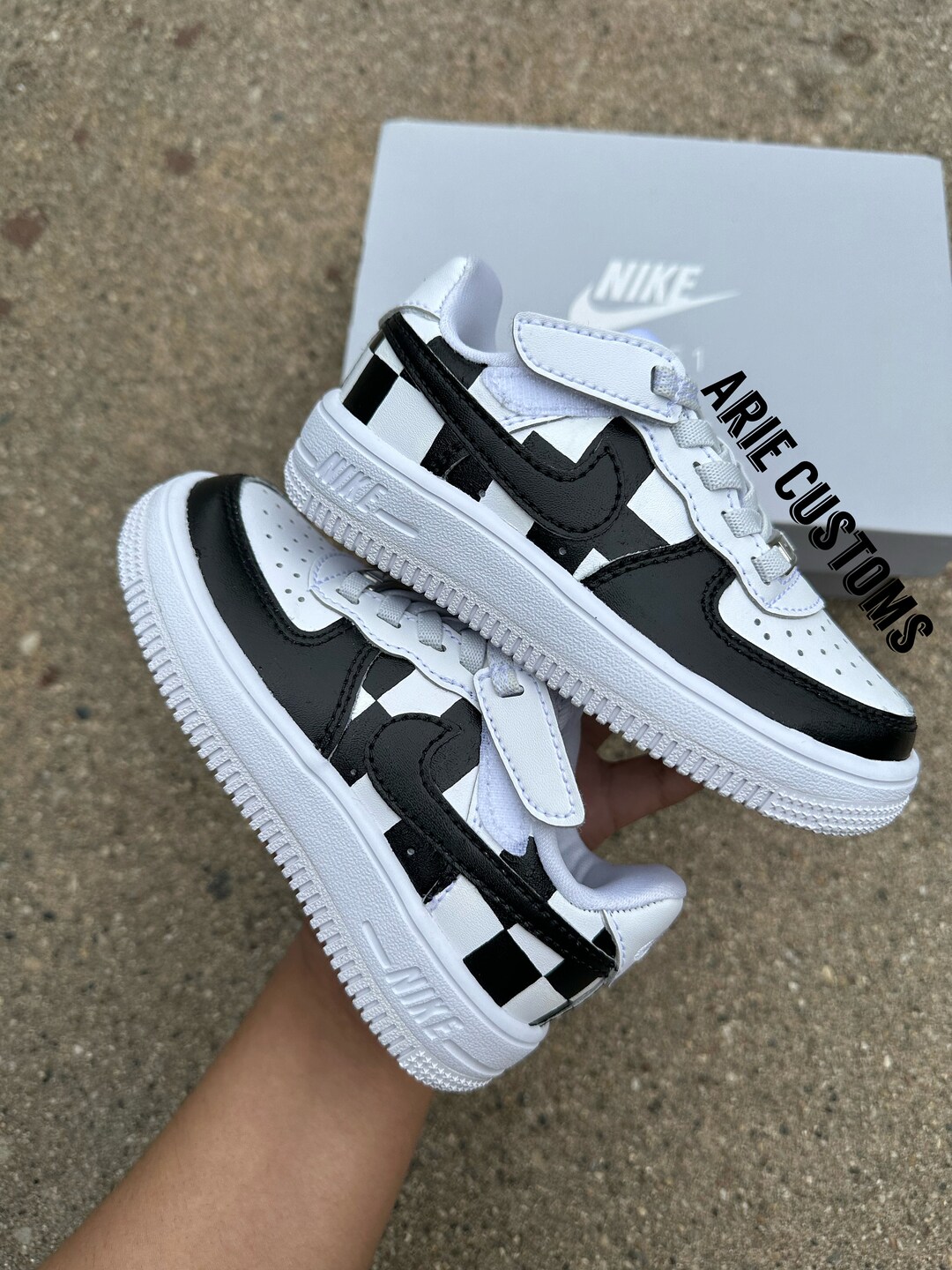 Custom Checkered Af1s - Etsy