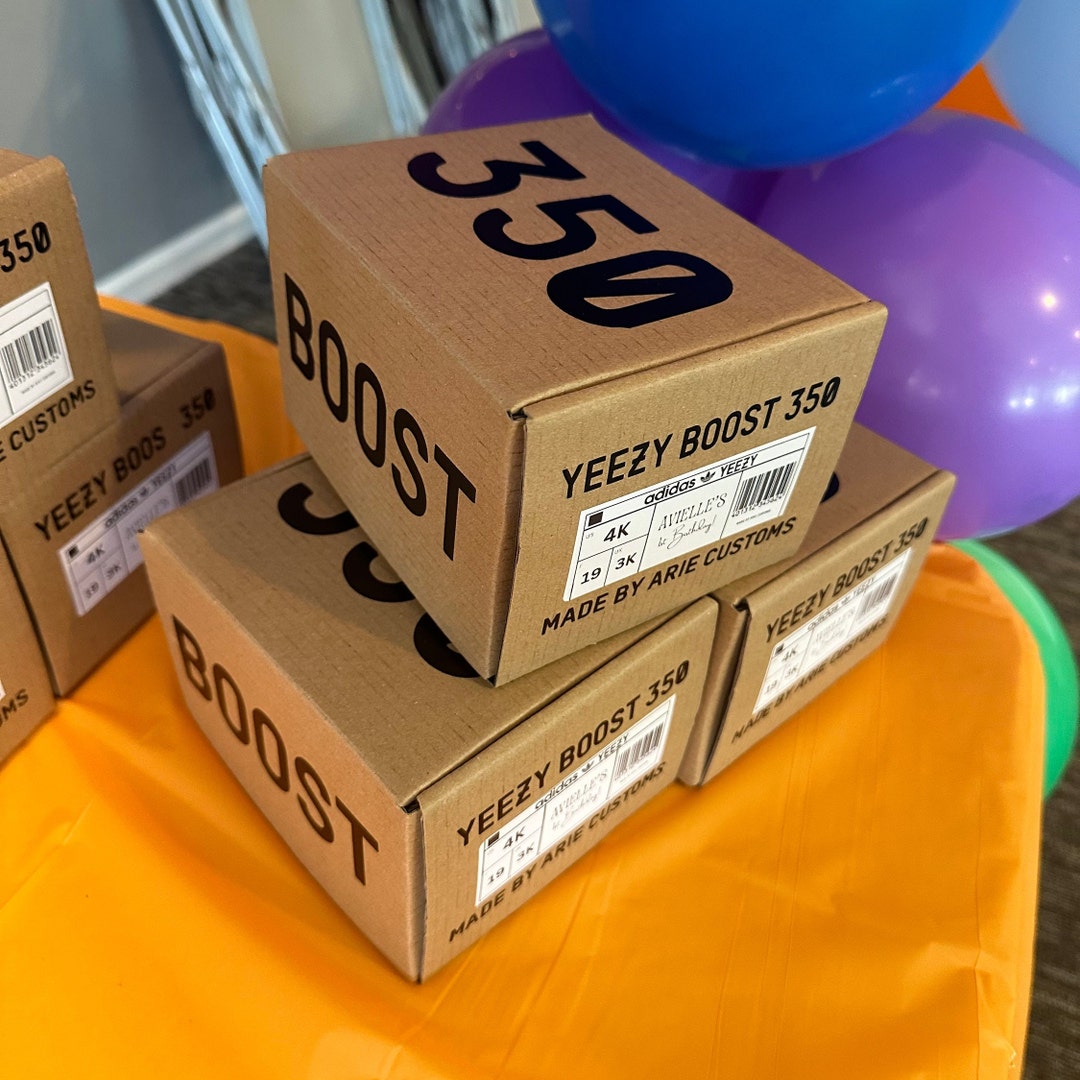 Yeezy Party Favor Boxes, Sneaker Favor Boxes, Shoe Favor Boxes ...