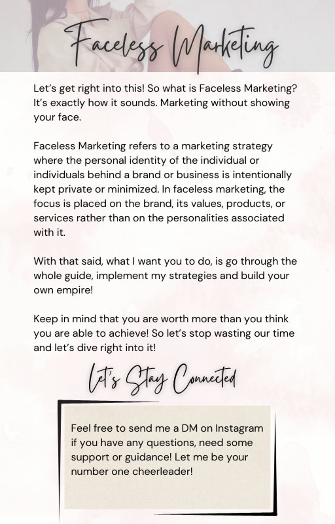 The Ultimate Faceless Playbook Digital Marketing Faceless Marketing ...