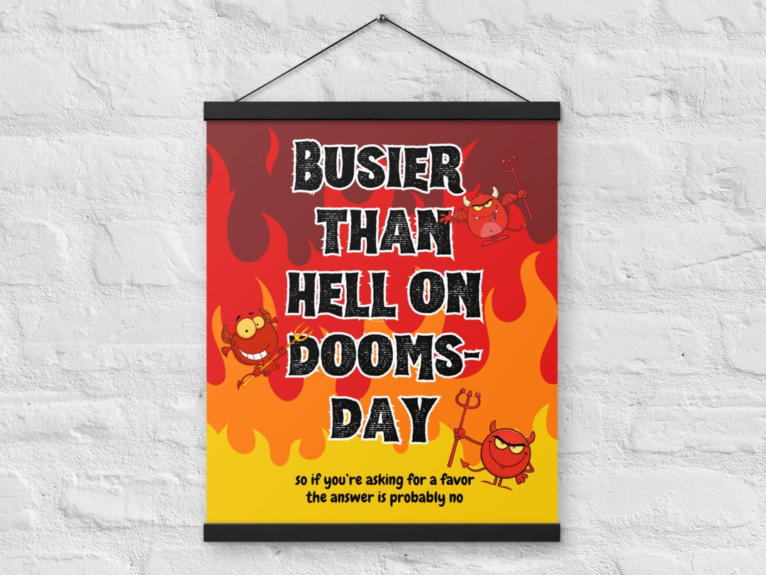 Dark Humor Poster for Stressed Out Coworker, Funny Gift for Busy Mom or ...