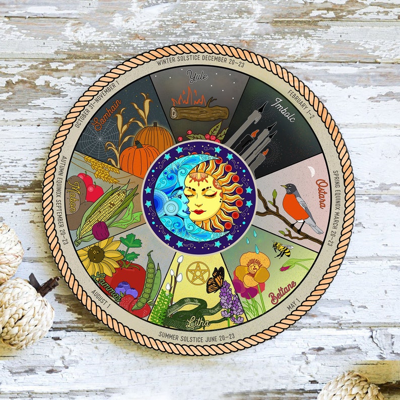 Wheel of the Year, Pagan Calendar, Witchcraft, Wicca, Witch, Grimoire ...