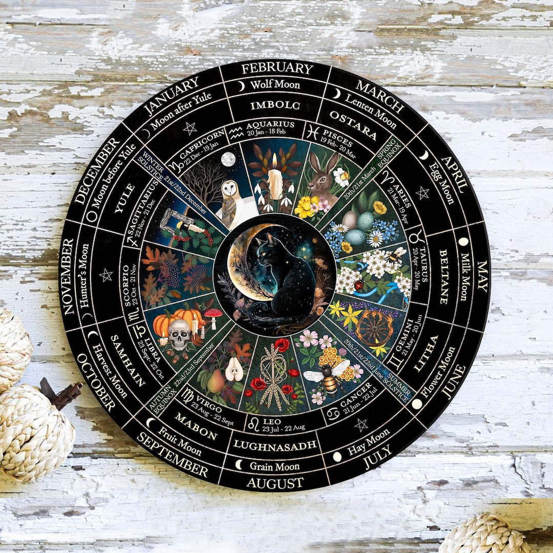 Wheel of the Year, Pagan Calendar, Witchcraft, Wicca, Witch, Grimoire ...