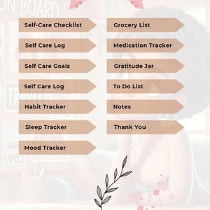 Vision Board Woman Planner printable - Etsy