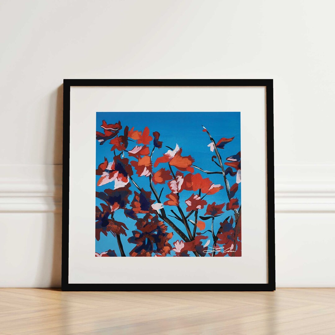 Autumn Tree Print Fall Leaves Art Print Fall Decor for Home Gift for ...