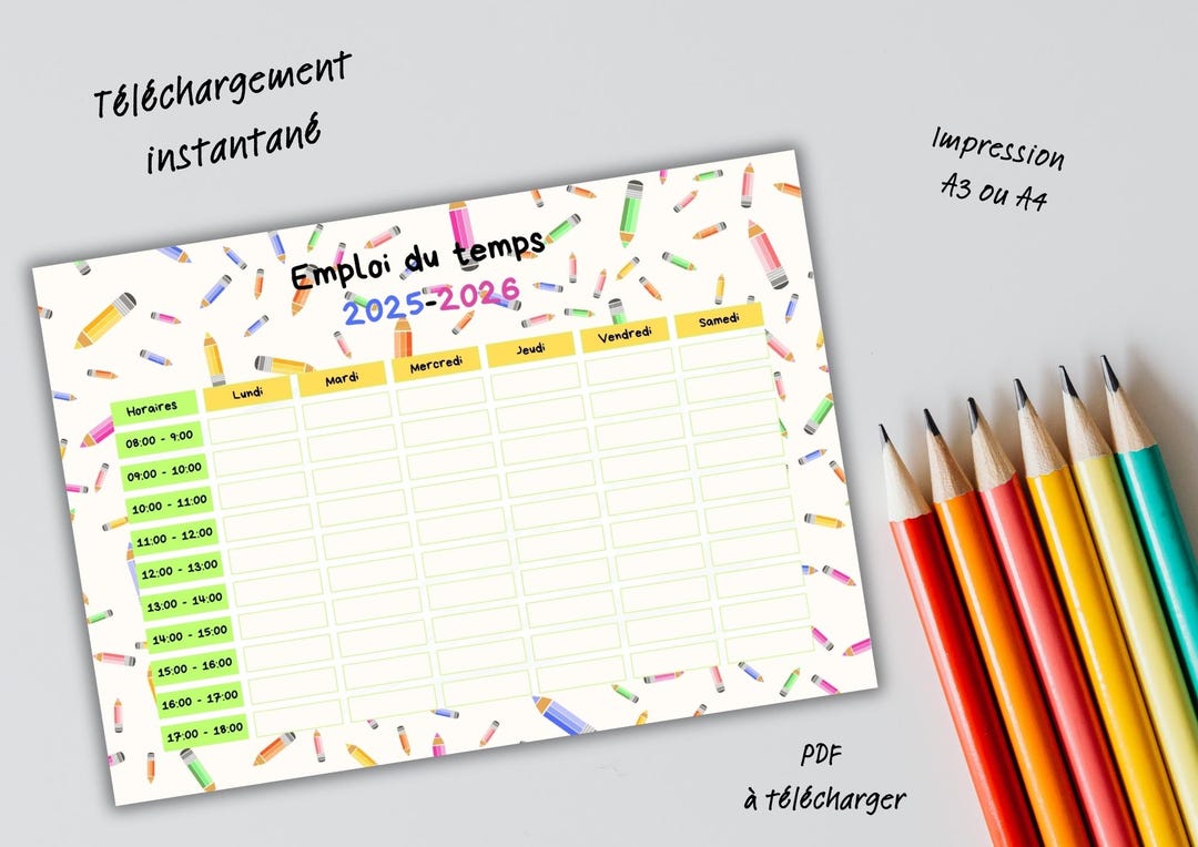 School Timetable, Printable Timetable, School Organization, Children's ...