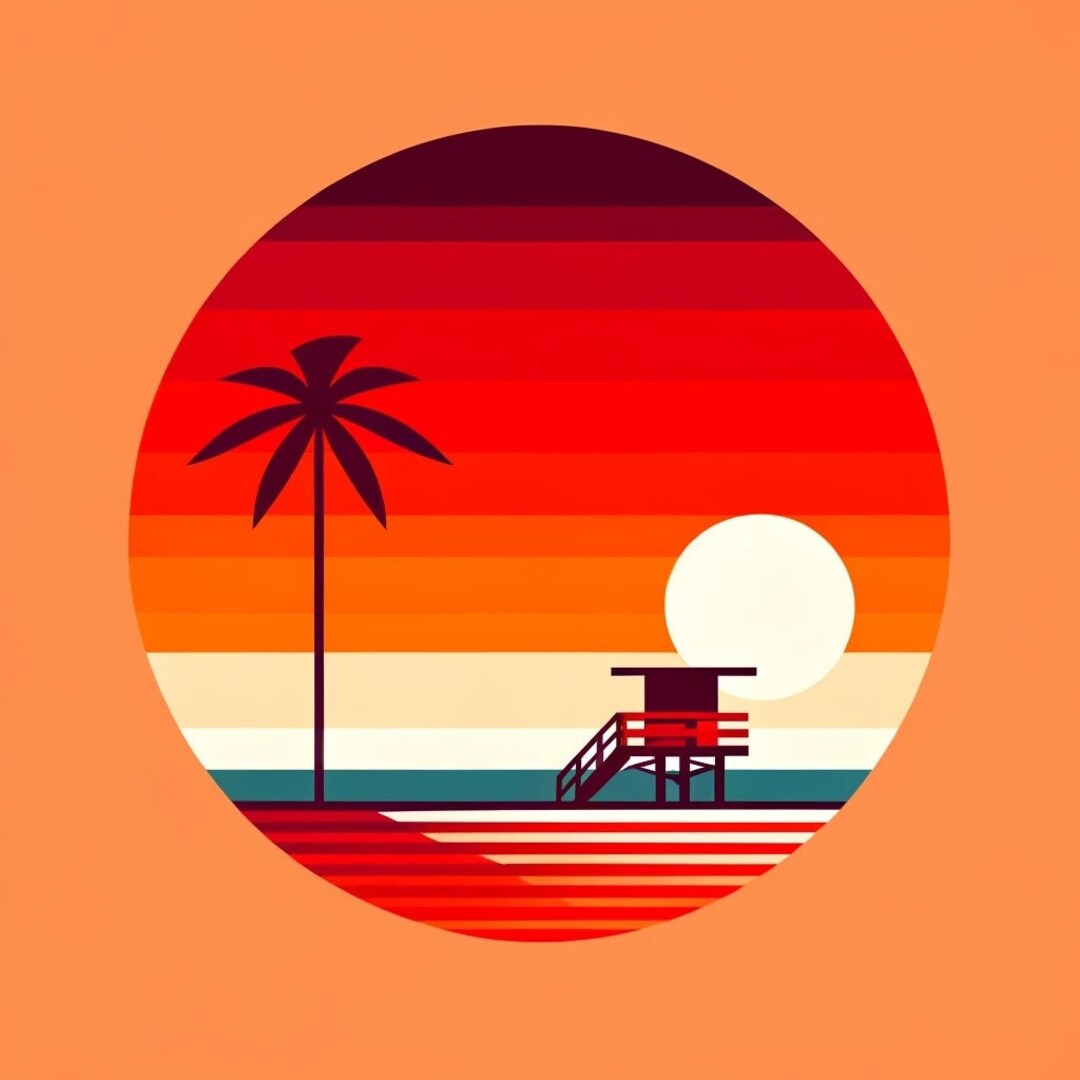 Miami Art Print - Etsy