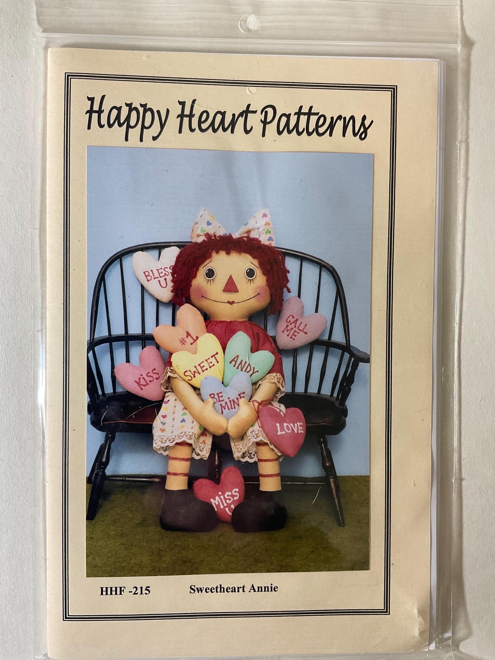Happy Heart Patterns Sweetheart Annie 20 Coffee-stained Muslin Doll ...