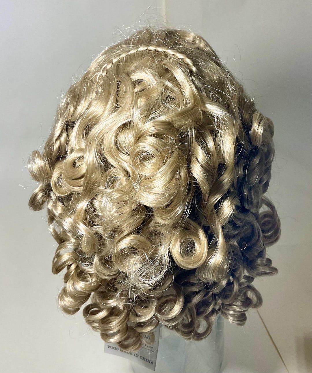 Dollspart Product 01026 Curly Blonde Doll Wig Hair Size 15 - Etsy