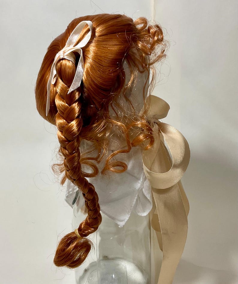 Ruby Carrot Doll Braided Pigtails Wig Hair Size 14-15 - Etsy