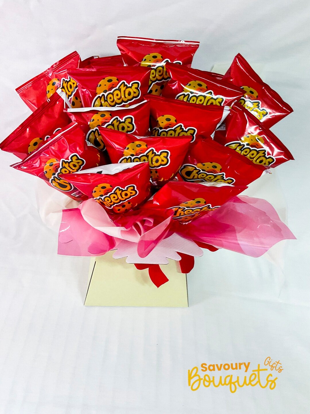 Cheetos Bouquet Gift Set, Savoury Hamper, Personalised Gift Box, Crisp ...