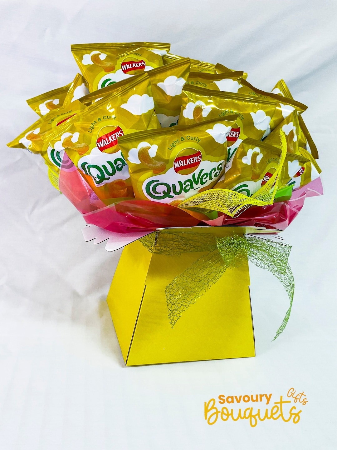 Cheese Quavers Crisp Bouquet Gift Set, Savoury Hamper, Personalised ...