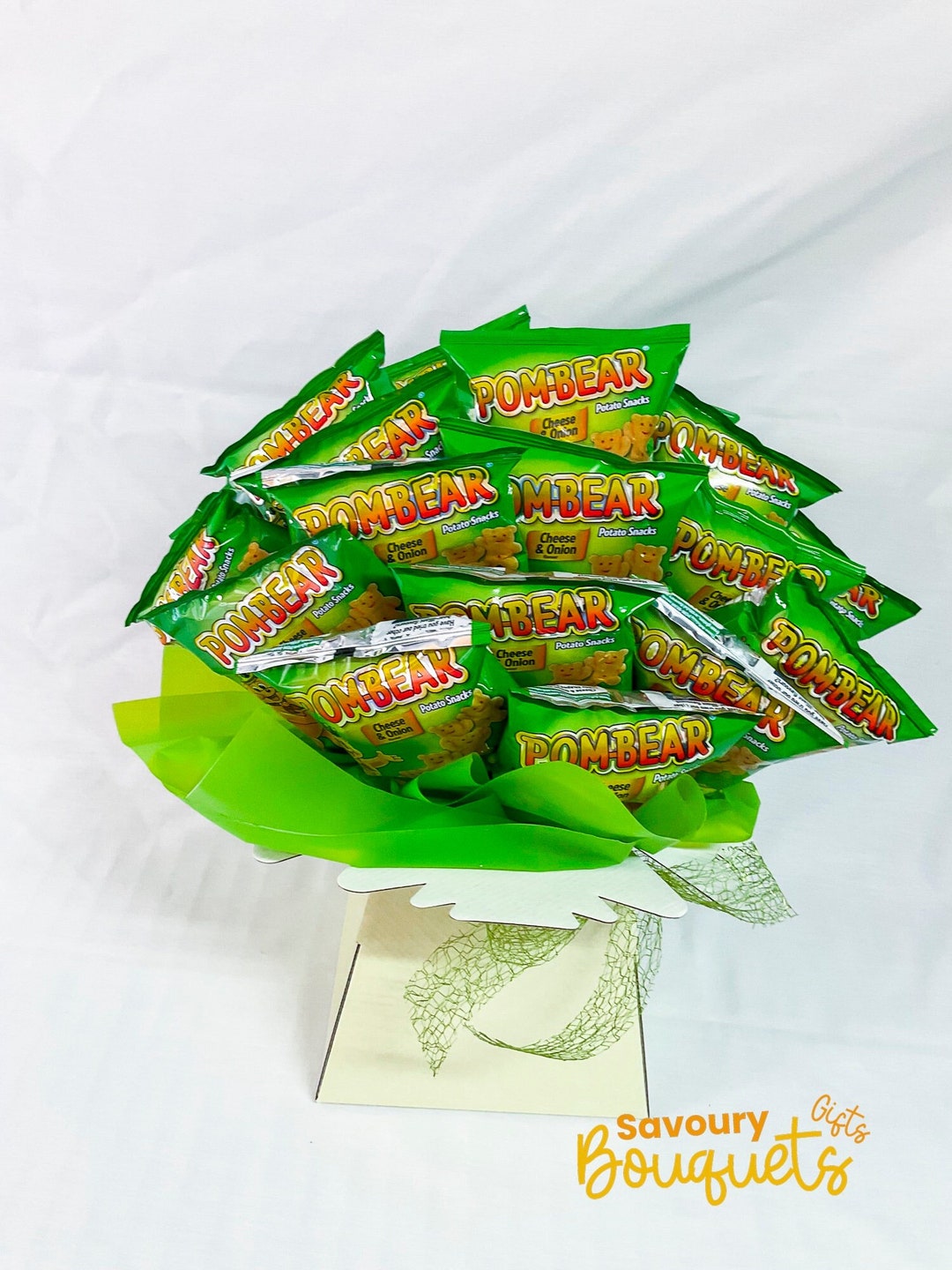 Pombears Crisp Bouquet Gift Set, Savoury Hamper, Personalised Gift Box ...