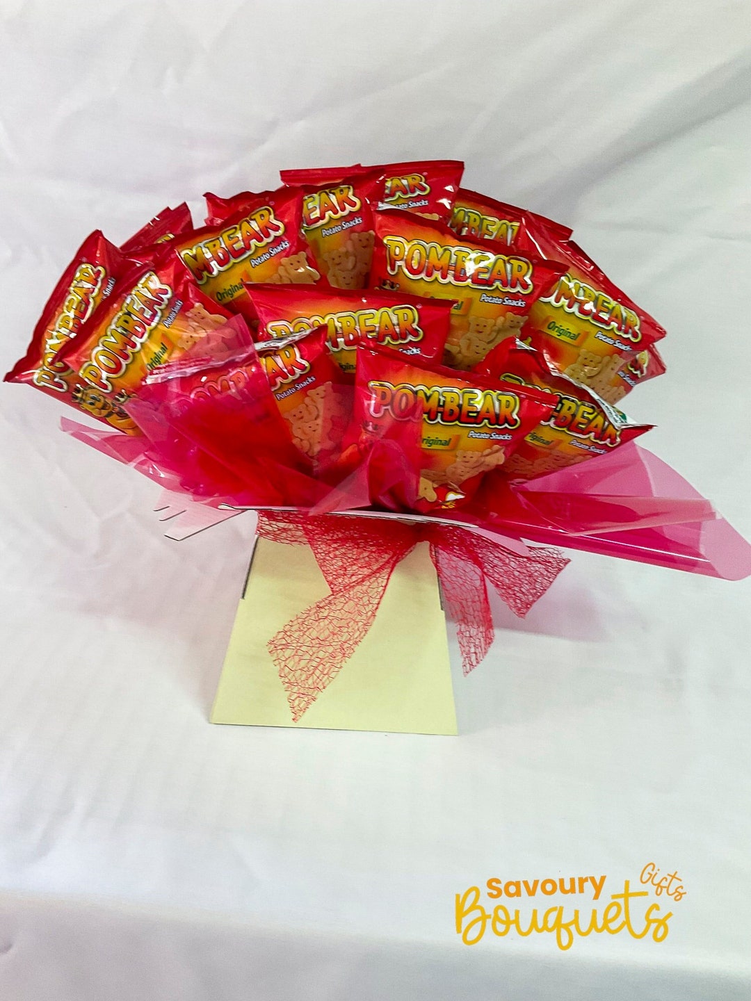 Pombears Crisp Bouquet Gift Set, Savoury Hamper, Personalised Gift Box ...