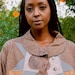 The Sun is a Star Coat. Linen & Cotton Cropped Jacket With Quilt-square ...