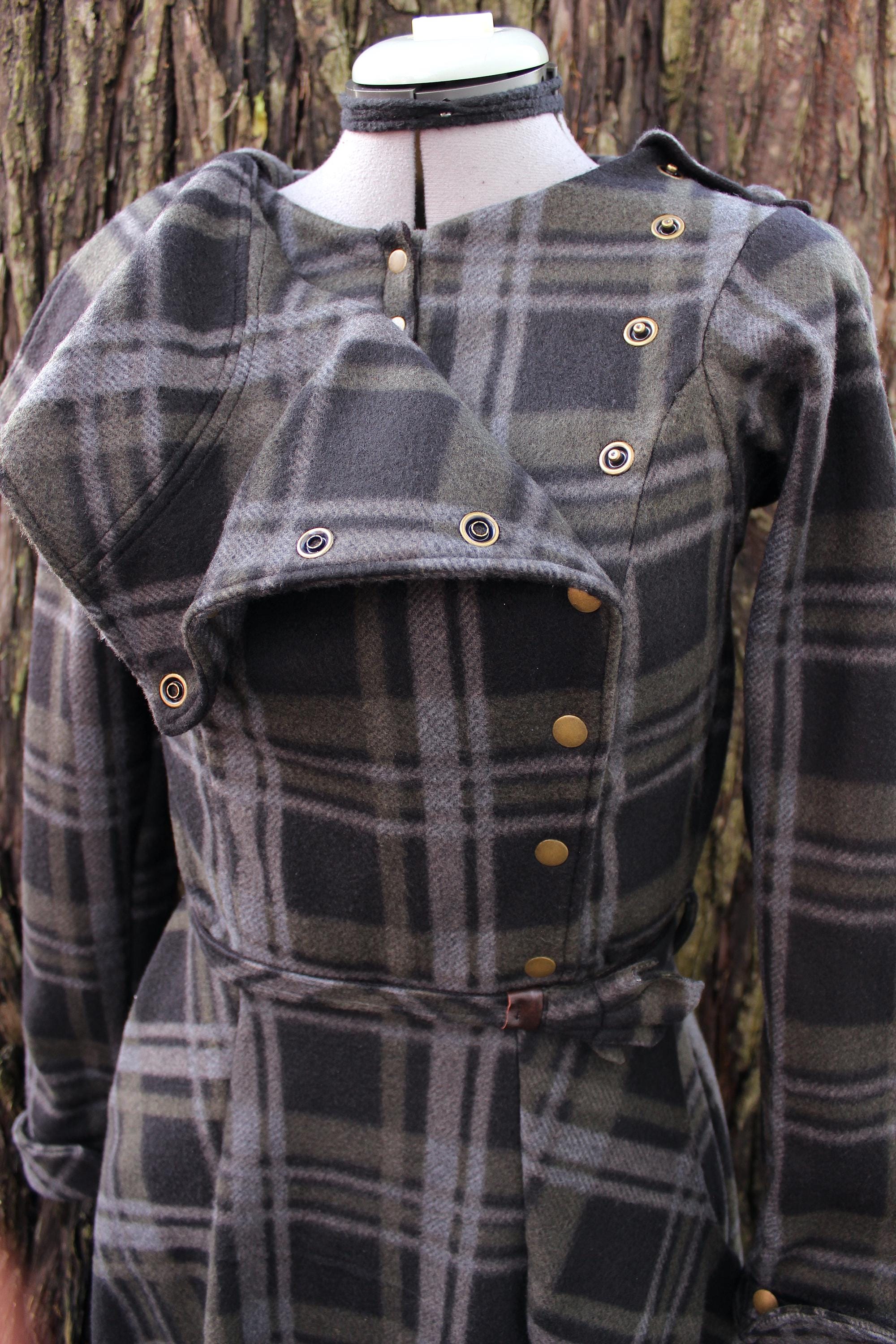 Design Your Own Plaid Fleece Maxi Dress: Made-to-order With Pockets - Etsy