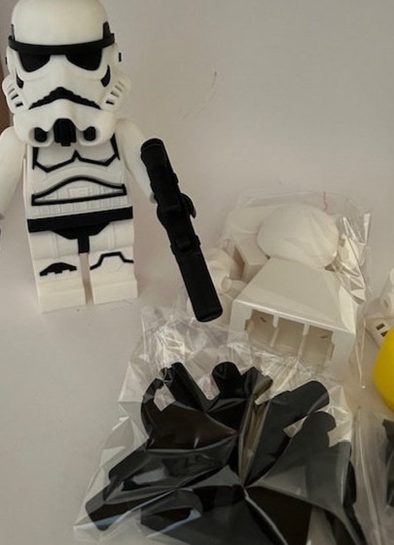 DIY Stormtrooper Figurine Building-block-style Kit Star Wars-inspired ...