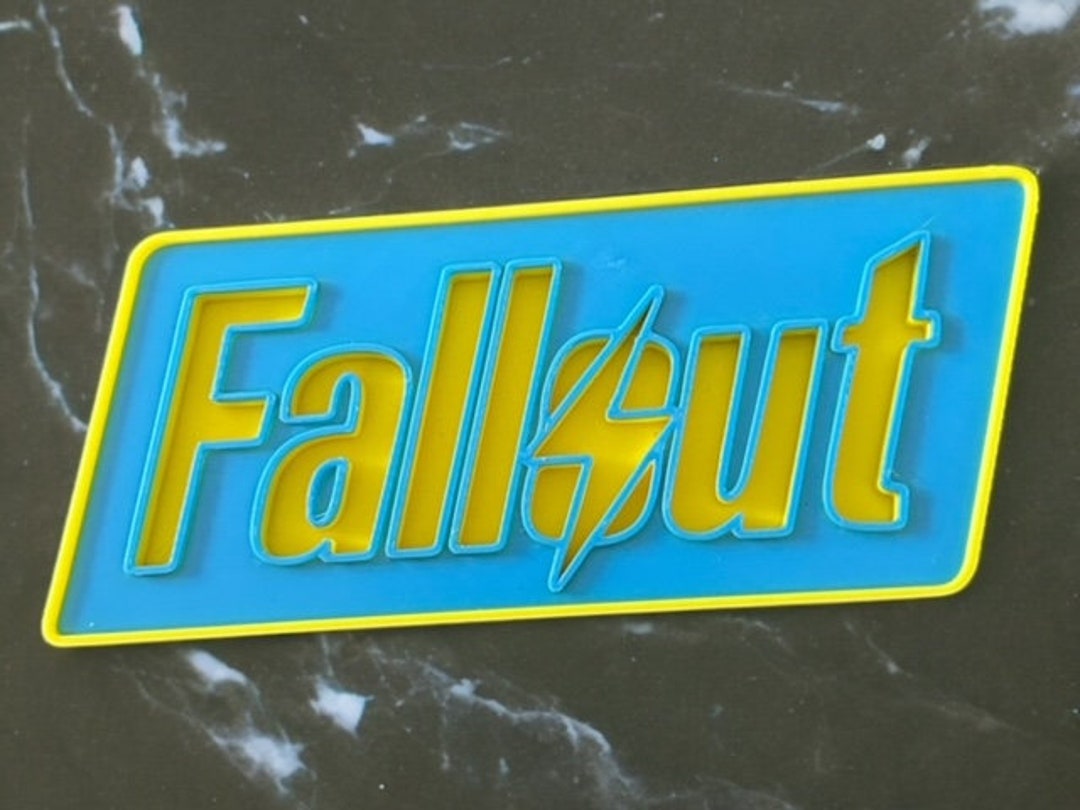 FALLOUT Fridge Magnets 3D Printed in High Quality Blue and Yellow ...