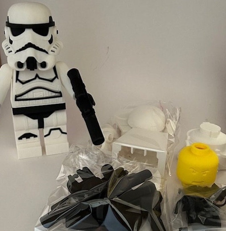 DIY Stormtrooper Figurine Building-block-style Kit Star Wars-inspired ...