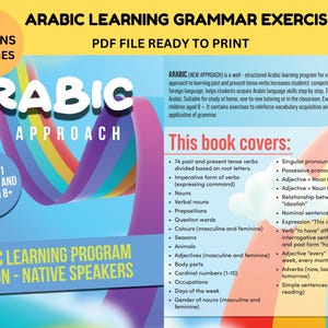 Arabic Learning Grammar Exercises Arabic Lessons PDF Digital Download ...