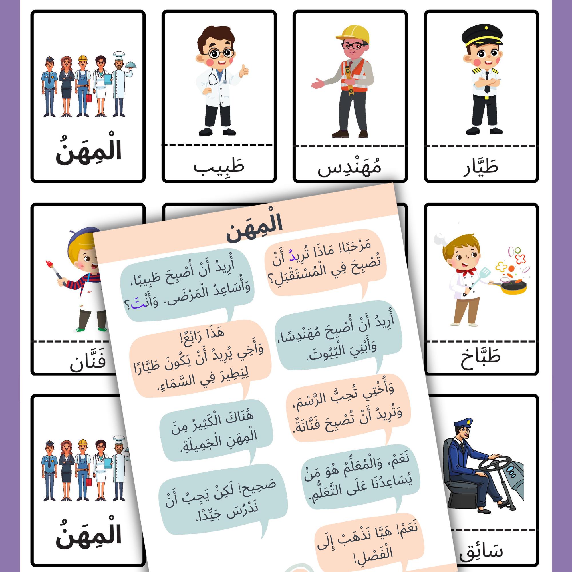Arabic Flashcards for Kids: Conversational Language Learning (printable ...