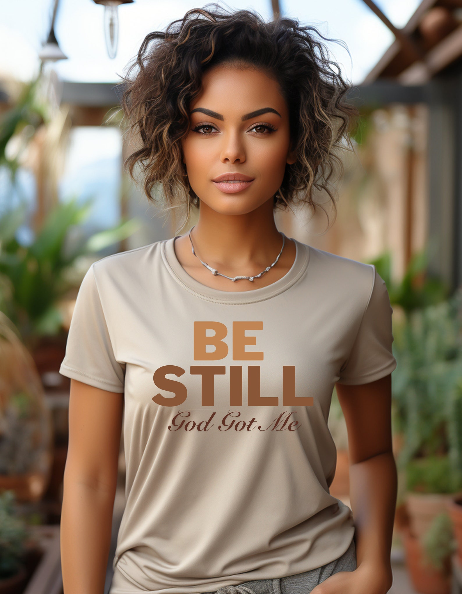 Faith-based Graphic Apparel Be Still God Got Me T-shirt | Inspirational ...