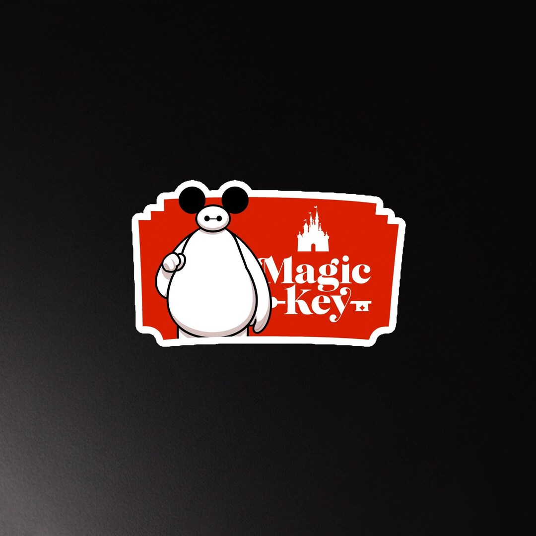 Baymax Disney Magic Key Decal Disney Pixar Magnet Disneyland ...