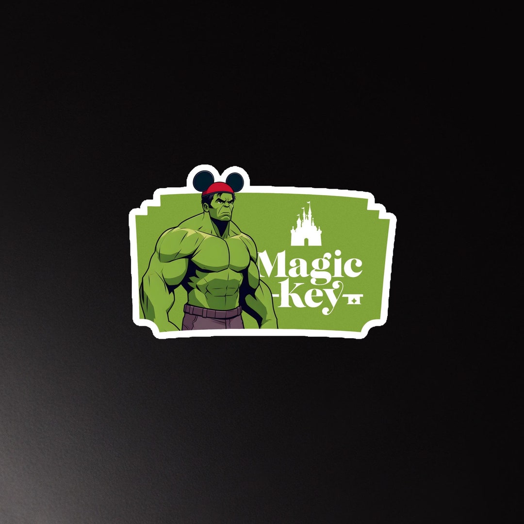 Hulk Disney Magic Key Magnet Disney Marvel Magnet Disneyland ...