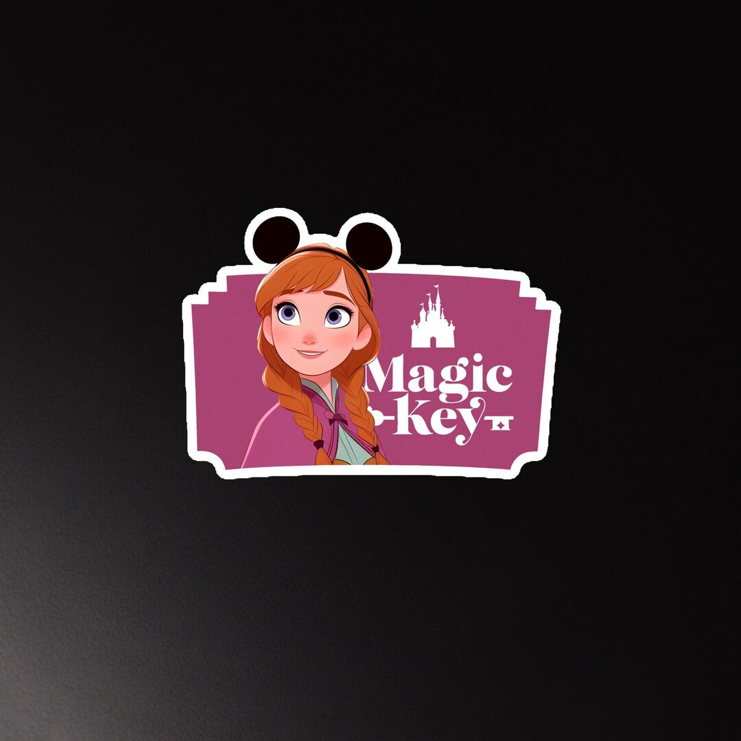 Anna Disney Magic Key Decal Disney Frozen Magnet Disneyland ...