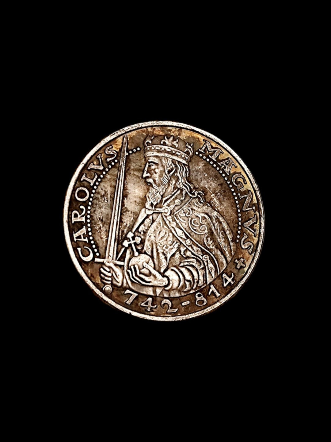 Charlemagne Carolingian Empire Commemorative Coin – Silver Plated ...