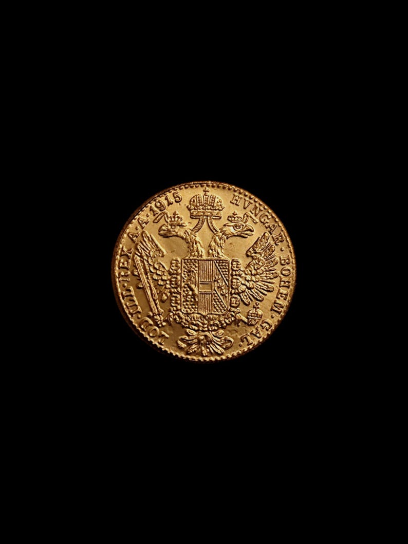 Austria 1 Ducat 1915, Franz Joseph I - Gold Plated Commemorable Coin - Etsy