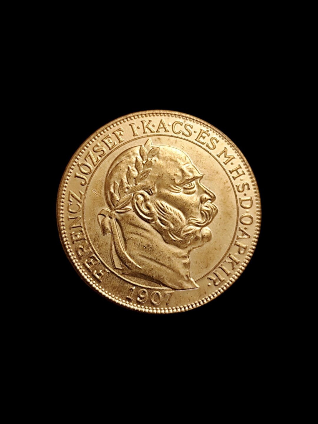 オーストリア＝ハンガリー帝国 100コロナ、1907年 - フランツ・ヨーゼフ1世記念金メッキコイン、歴史的貢物コイン - Etsy 日本